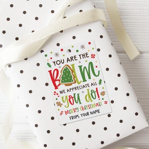 Printable Lip Balm Christmas Gift Tags, Printable Holiday You Are the ...