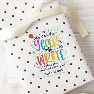 First Day of School Favor Tags, Printable Let's Start This Year off ...