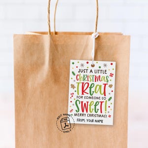 Christmas Treat Gift Tags Printable, Someone so Sweet, Holiday Bakery ...