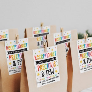 Receptionists Day Gift Tag Printable, Receptionist Day Card ...