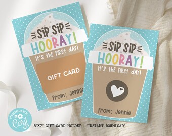 Sip Sip Hooray It's the First Day Back to School Coffee | Etsy