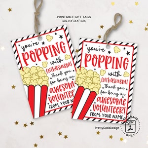 Thank You Volunteer Appreciation Gift Tag Printable, Happy Volunteers ...