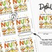 Teacher Appreciation Tag, Totally Nuts About You Thank You Gift Tags ...