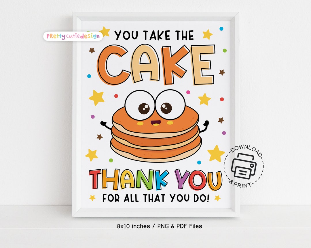 Appreciation Sign Printable, Pancake Bar Sign Teacher and Staff ...
