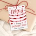Friend Valentine Gift Tag Printable, You Are the Sweetest, Treat Bag ...