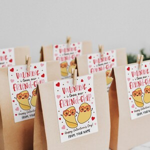 I Love Our Friend Chip Valentine's Day Gift Tag, Potato Chips Valentine ...