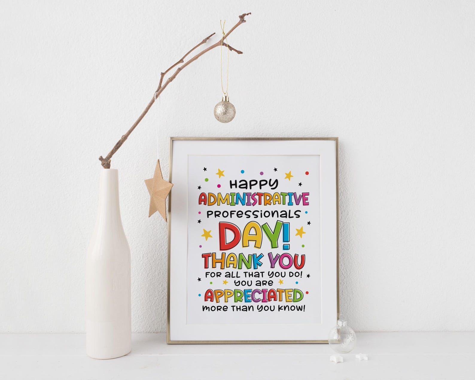Administrative Professionals Day Sign Printable, Admin Appreciation ...