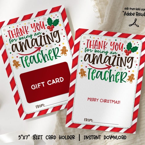EDITABLE Amazon Gift Card Holder Christmas Printable Template - Etsy