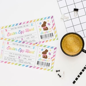 Easter Egg Hunt Certificate Template, Printable Easter Surprise Gift ...