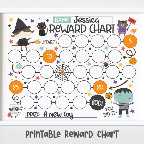 Kids Reward Chart - Etsy