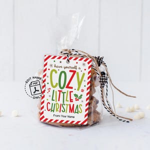 Fuzzy Blanket Christmas Gift Tags Printable, Have Yourself a Cozy ...