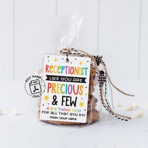 Receptionists Day Gift Tag Printable, Receptionist Day Card ...