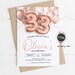 33rd Birthday Invitation Download, Printable Rose Gold Birthday ...