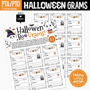 Halloween Candy Gram Sale Flyer, School Fundraiser Halloween Sale ...