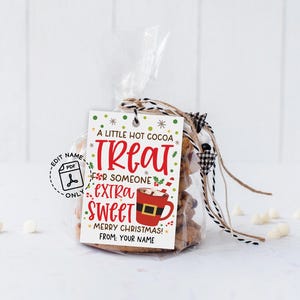 Hot Chocolate Christmas Gift Tags Printable, Hot Cocoa Treat for ...