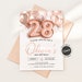 28th Birthday Invitation Download, Printable Rose Gold Birthday ...
