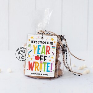 Welcome Back to School Gift Tag for Teachers, Printable First Day of ...