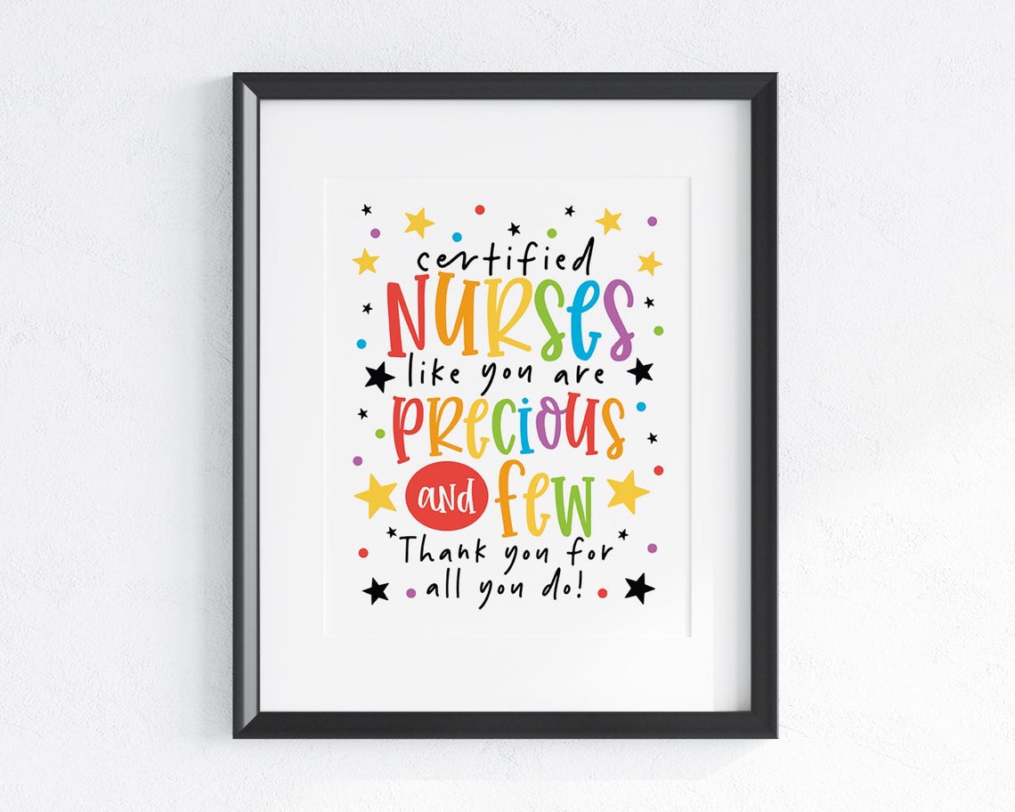 Printable Certified Nurses Day Sign, Happy Certified Nurses Day ...
