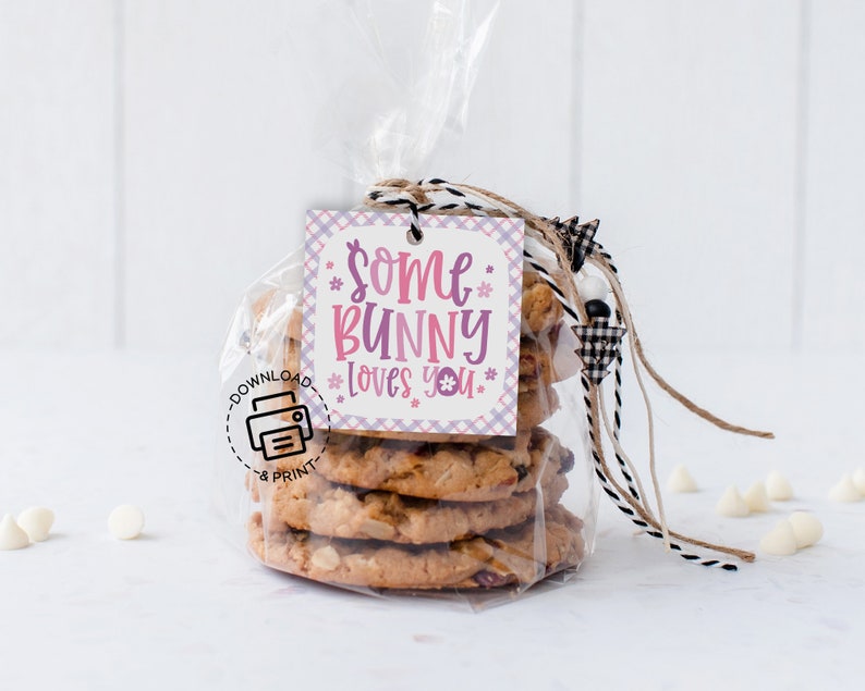 Easter Printable Gift Tags, Some Bunny Loves You Easter Gift Tags ...