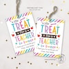 Thanks for Beeing a Great Teacher, Teacher Gift Tag, End of Year Gift ...