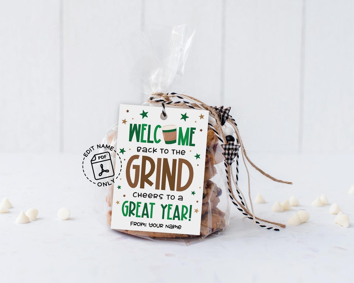 Teacher Coffee Gift Tag: First Day of School Printable (PDF Download ...