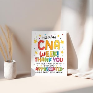 CNA Week Printable Sign: Appreciation Gift (PDF & JPG) - Etsy