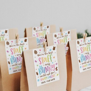 Happy Easter Printable Gift Tags, Staff Appreciation Tag, Employee ...