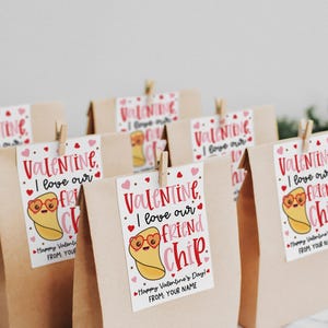 I Love Our Friend Chip Valentine's Day Card, Printable Potato Chips ...