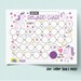 Purple Unicorn Reward Chart for Kids, Simple Kids Reward Chart, Cute ...