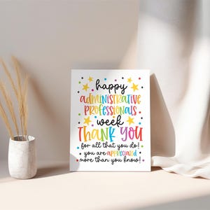 Administrative Professionals Week Sign Printable, Admin Appreciation ...