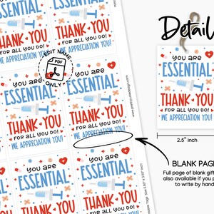 Nurse Appreciation Gift Tag Printable, Happy Nurse Week Tags, Nurse ...