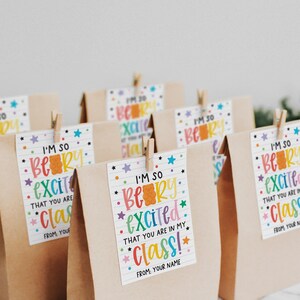 Gummy Bear Back to School Gift Tags: "beary Excited" Printable (PDF ...