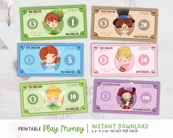 Canadian Play Money Printable