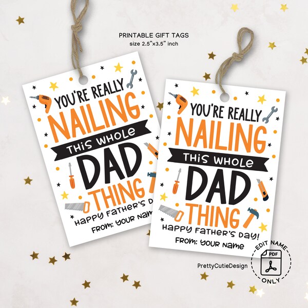Fathers Day Tag - Etsy