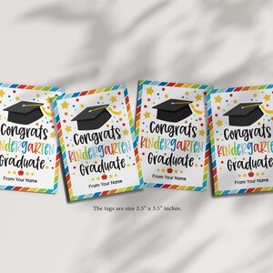 Kindergarten Graduation Gift Tag Printable, Congrats Kindergarten ...