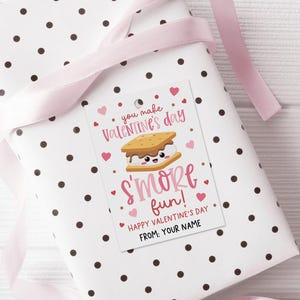 Printable S'mores Valentine's Day Gift Tags, You Make Valentine's Day S ...