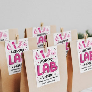 Medical Laboratory Professionals Week Appreciation Tags, Happy Lab Week ...