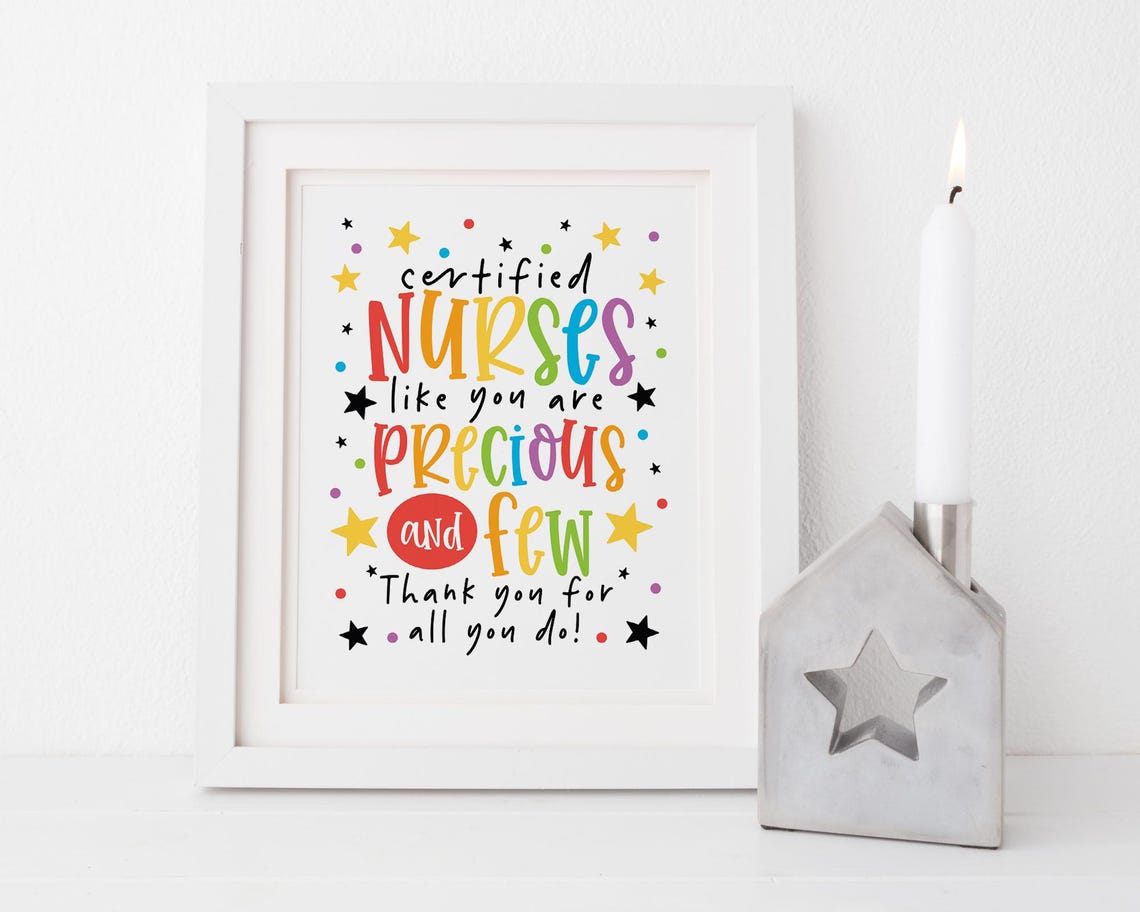 Printable Certified Nurses Day Sign, Happy Certified Nurses Day ...