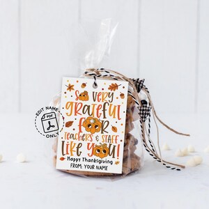Thanksgiving Gift Tags Printable, so Very Grateful for Teacher and ...