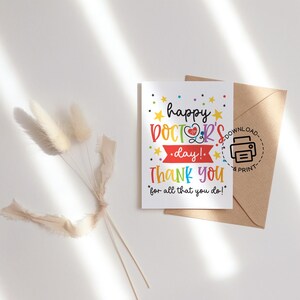 Doctor’s Day Greeting Card Printable, Thank You Doctor Card, Happy ...