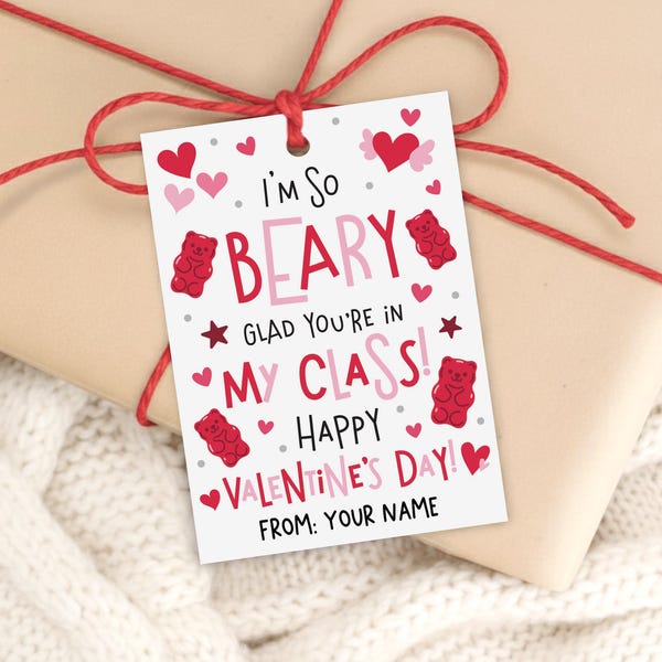 Bear Valentines Cards - Etsy