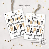 Poppin' by Christmas Gift Tag Printable for Popcorn Lollipop Fidget Toy ...