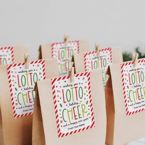 Christmas Lotto Gift Tags Printable, Wishing You a Lotto Holiday Cheer ...
