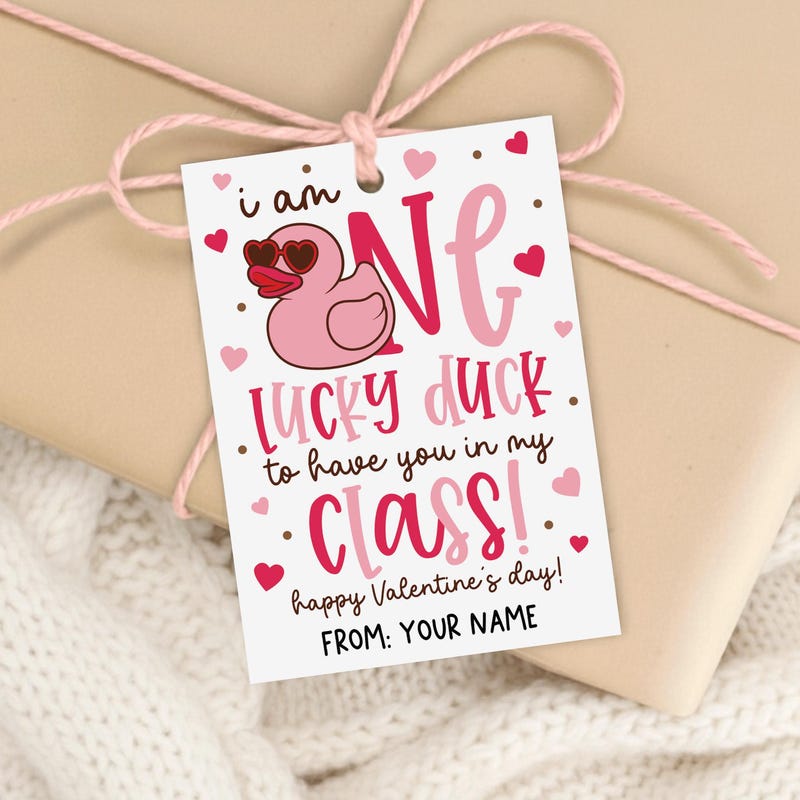 Valentines Digital Tags - Etsy