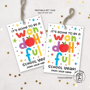 Back to School Gift Tags: Play Dough Treat Tags (PDF Downloadable File ...
