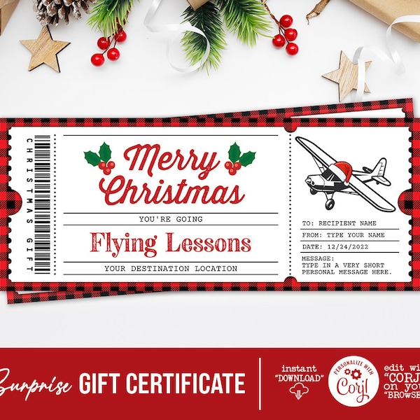 Flying Lesson Gift - Etsy