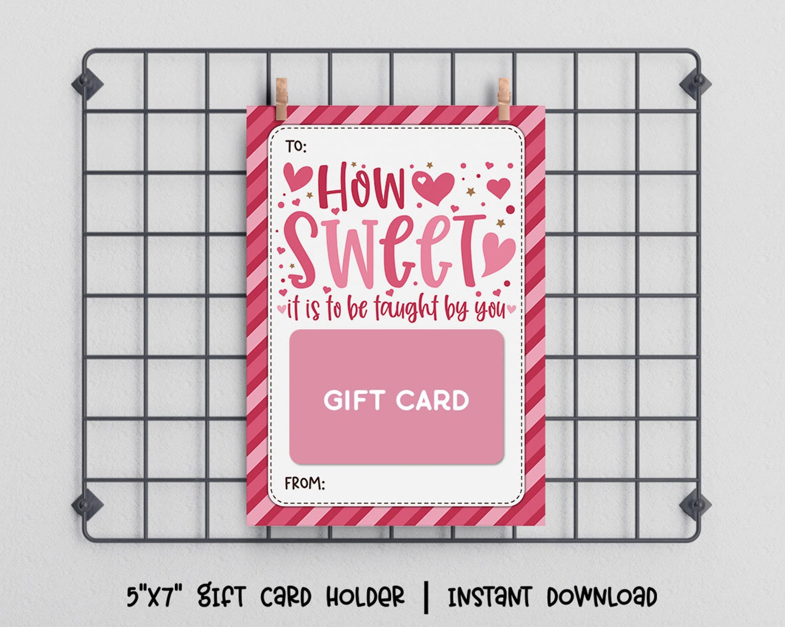 How Sweet It is to Be Taught by You Valentines Day Teacher - Etsy