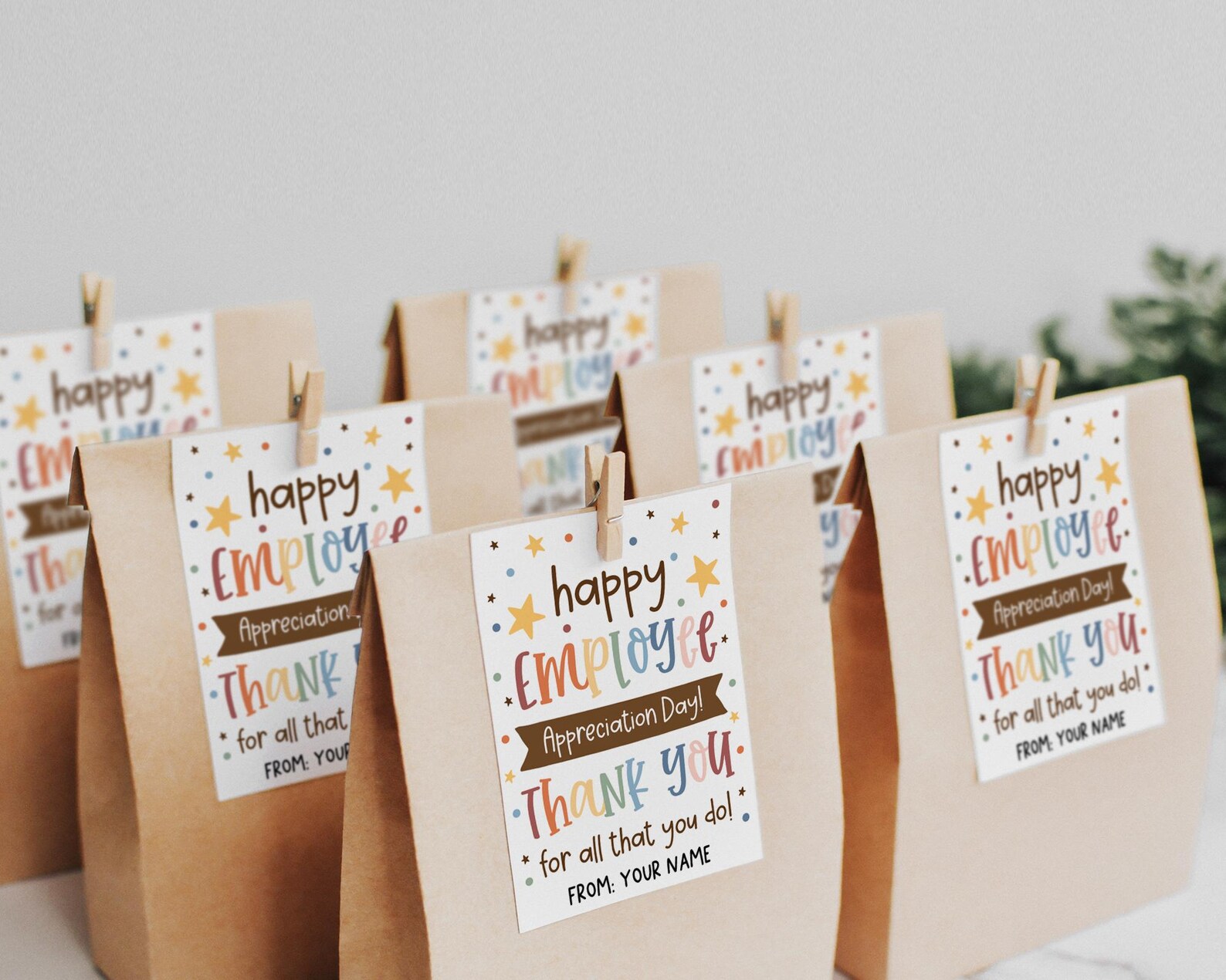 Printable Employee Appreciation Day Gift Tag, Thank You Employee Gift ...