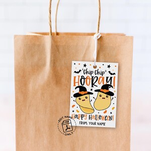 Halloween Gift Tags Printable, Chip Chip Hooray Halloween Tags, Cute ...