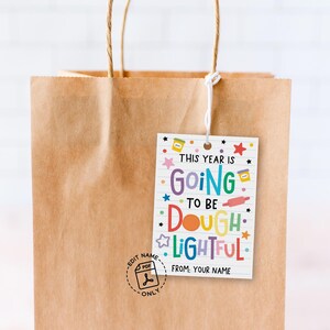 Playdough Gift Tag Printable: Doughlightful Back to School Treat (PDF ...